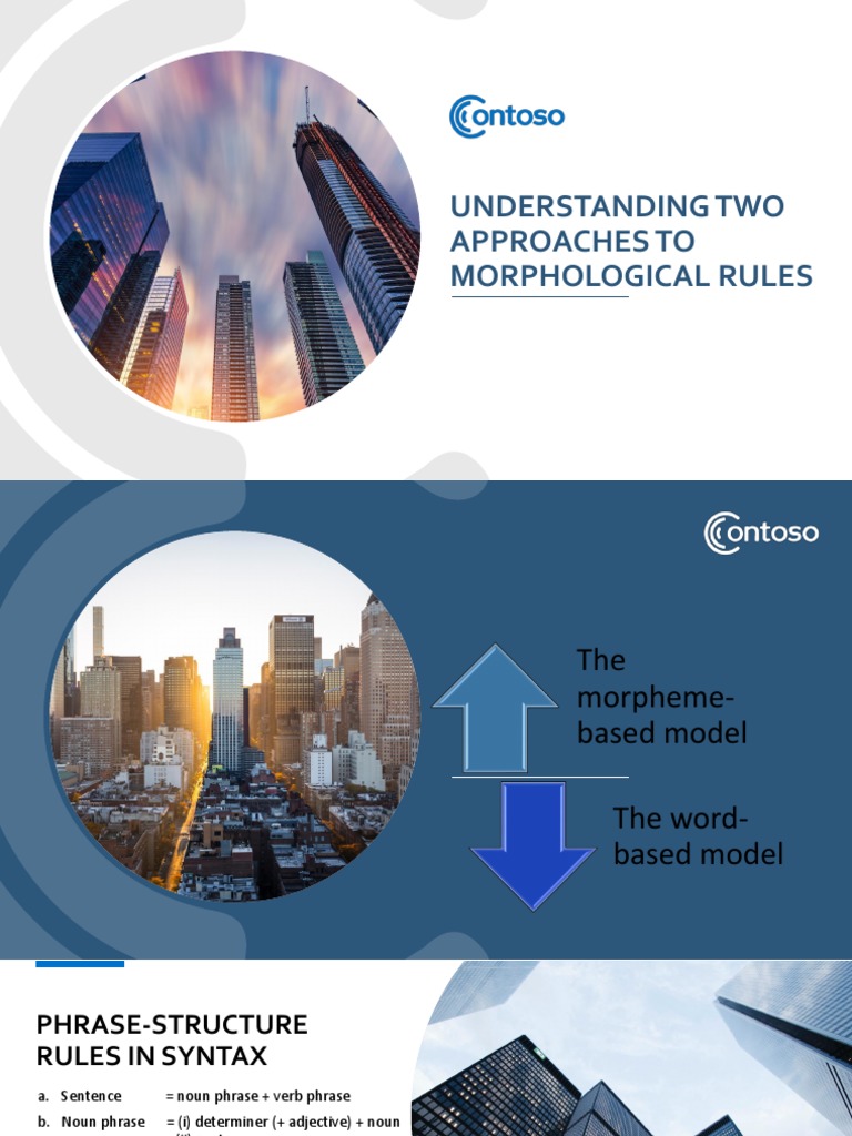 Understanding Two Approaches To Morphological Rules | PDF | Morphology ...