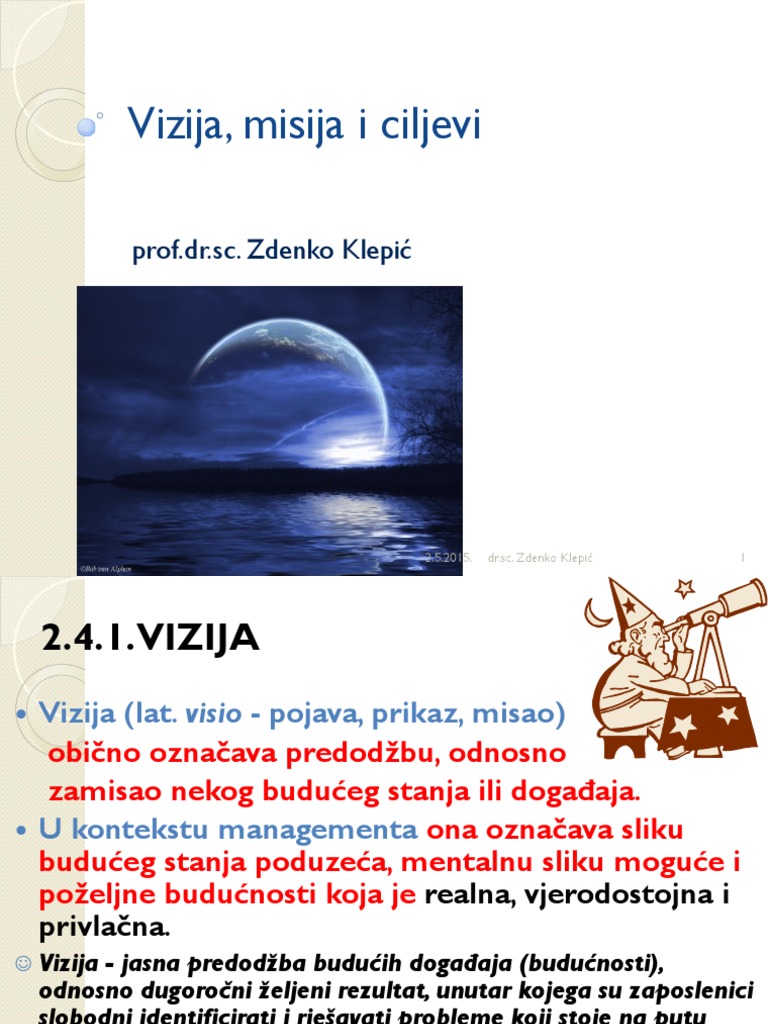 Vizija I Misija | PDF