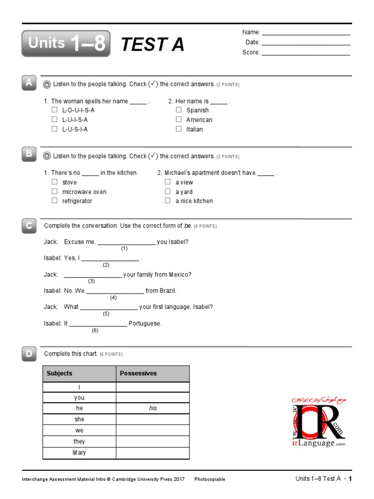 IC5 Intro T1to8A PDF | PDF