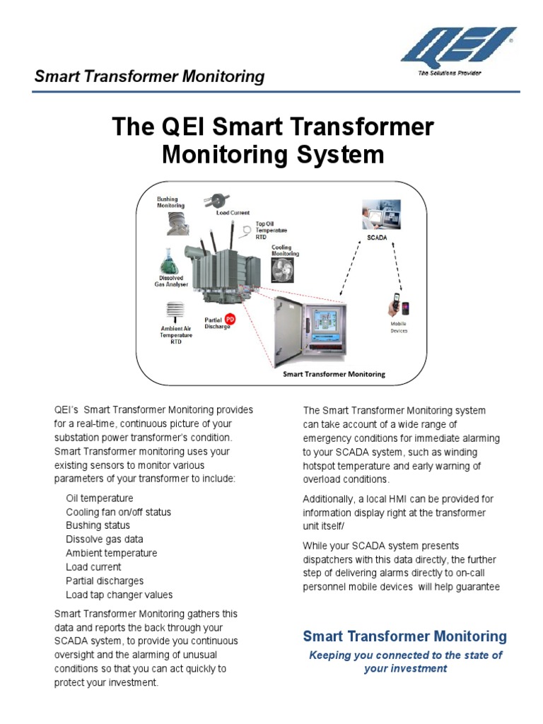 QEI Smart Transformer Monitoring System | PDF | Scada | Transformer