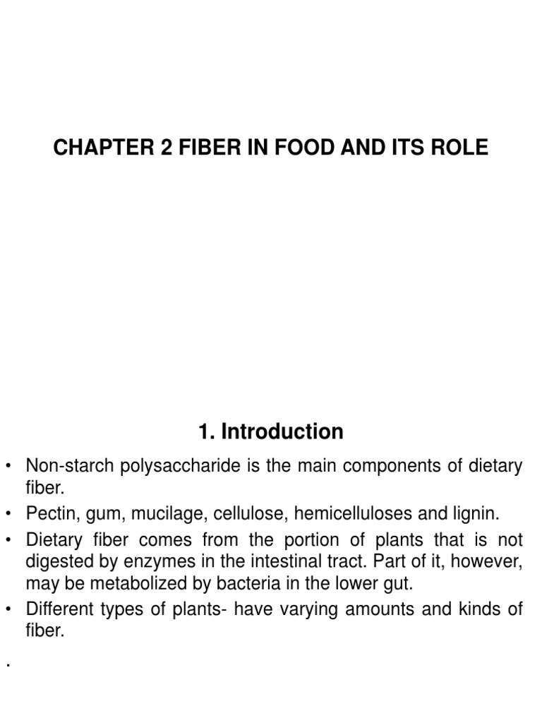 Understanding Dietary Fiber's Benefits | PDF | Dietary Fiber | Diet ...
