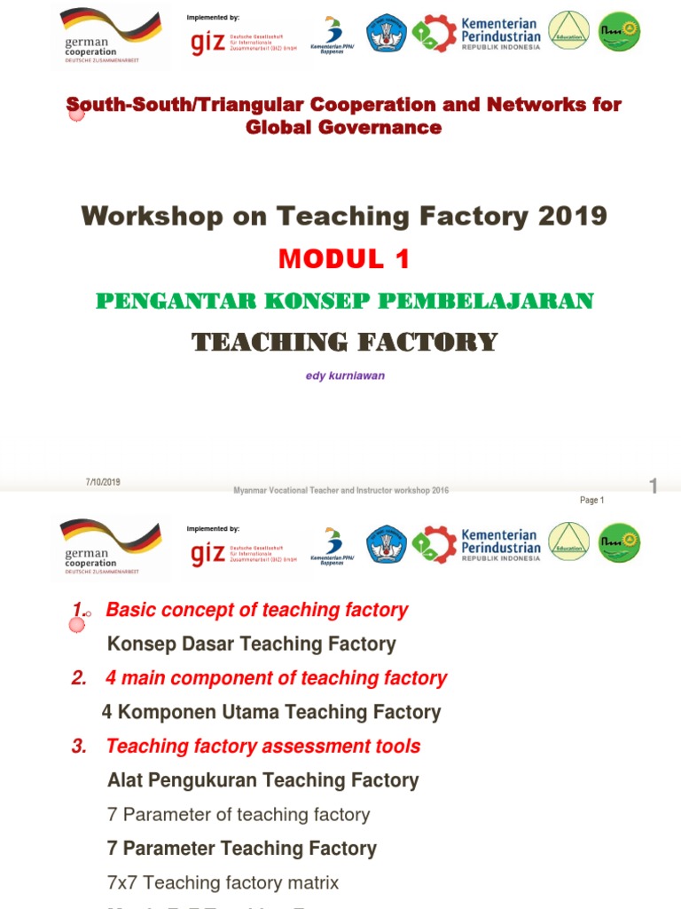 Implemented Teaching Factory Concept | PDF