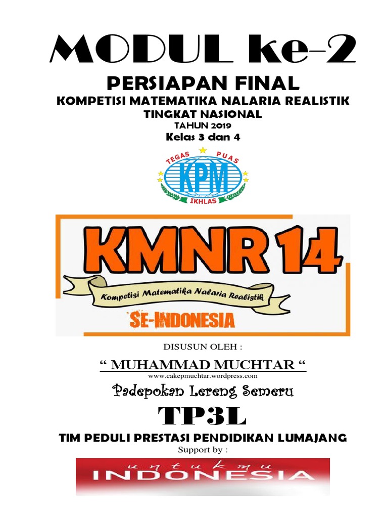 Siap KMNR Kelas 3 4 Modul 2 130 Soal | PDF