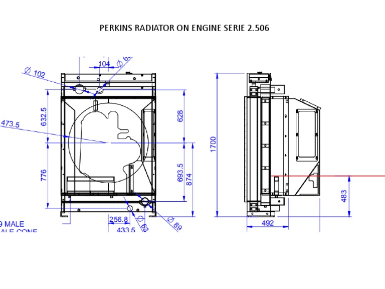 Radiator Perkins CH11964 | PDF