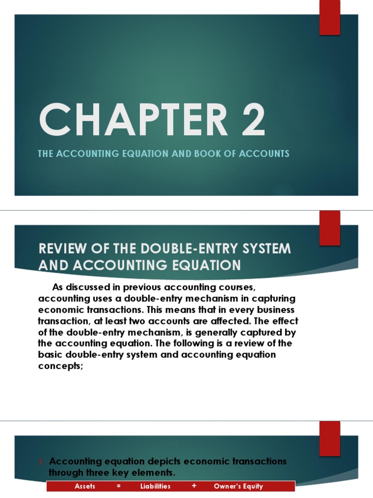 Chapter 2 Acctg 1 Lesson | PDF | Debits And Credits | Bookkeeping