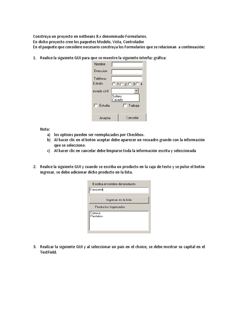 Formularios en Java usando NetBeans: Creación de interfaces gráficas ...