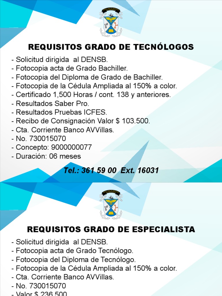 Requisitos ENSB | PDF