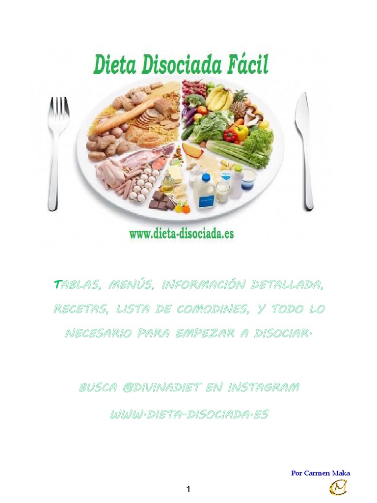 Menú y Recetas de Dieta Disociada | PDF | Panes | Alimentos