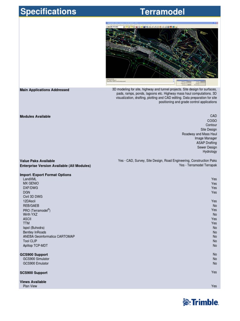 Trimble Terramodel | PDF | Windows 7 | Microsoft Windows