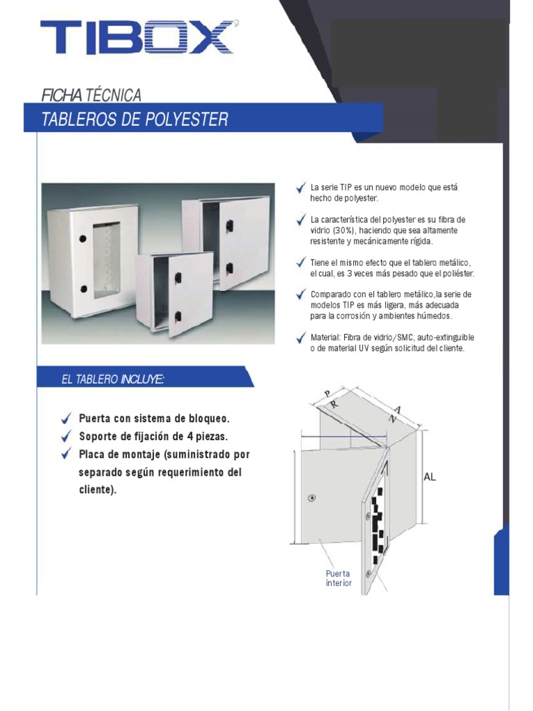 Tablero Tibox | PDF | Lentes | Ingeniería de Edificación
