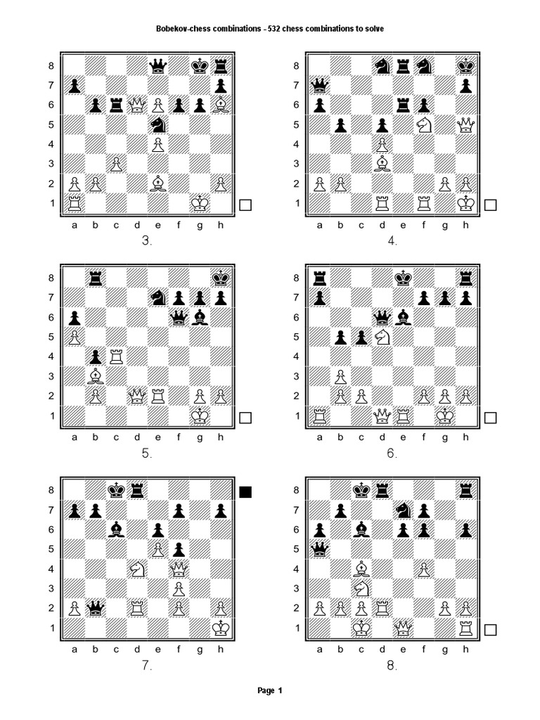 Bobekov - Chess Combinations - 534 Chess Combinations TO SOLVE - BWC ...