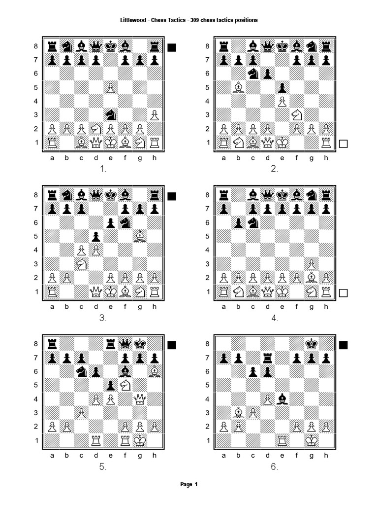 Littlewood - Chess Tactics - 309 Chess Tactics Positions | Download ...