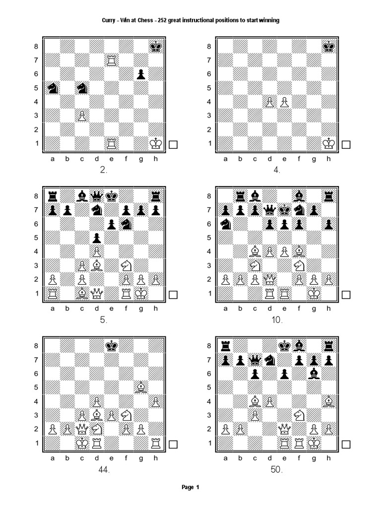 Chess Strategies: 252 Winning Positions | PDF