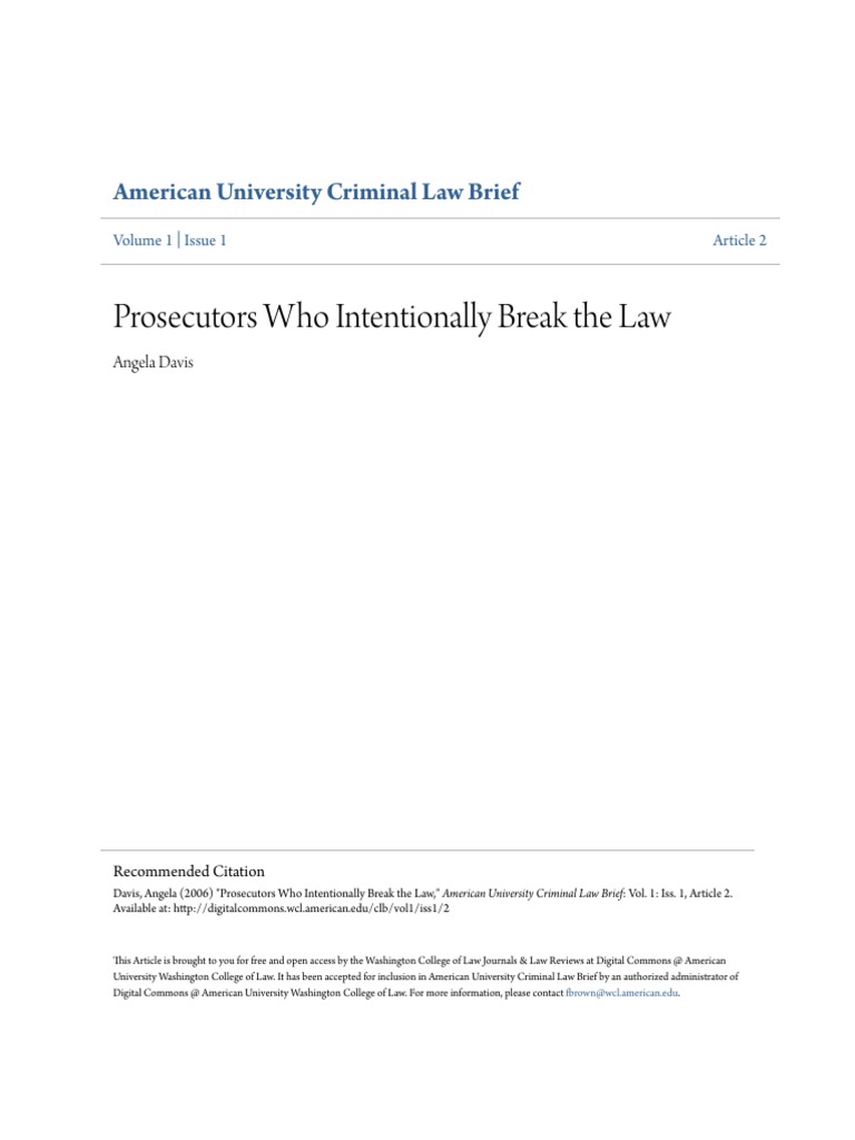 Prosecutorial Misconduct in Criminal Law | PDF | Prosecutorial ...