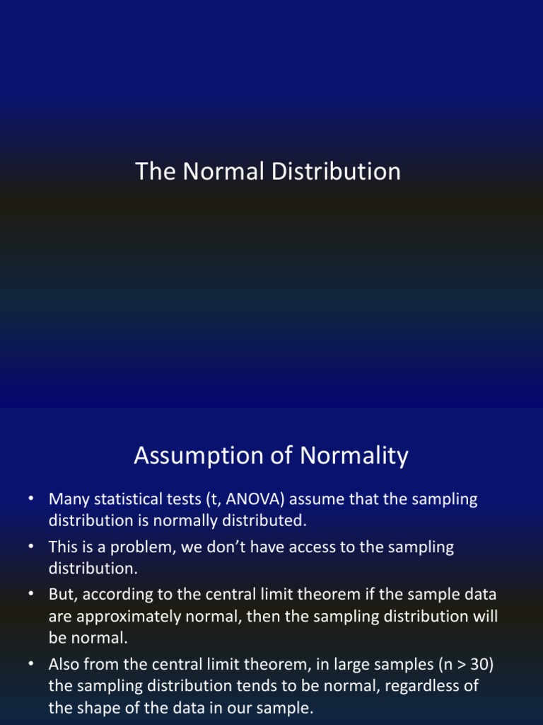 Normal Distribution PPT With Assignment 1 Without Answers | PDF ...