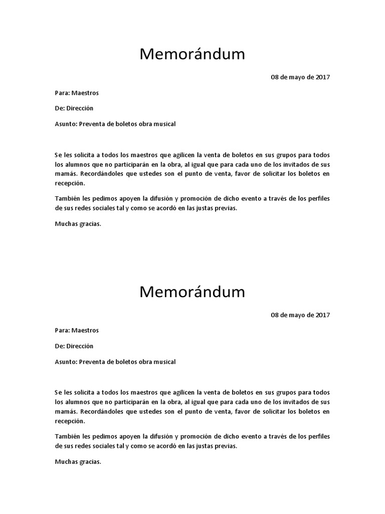 Memorandum | PDF