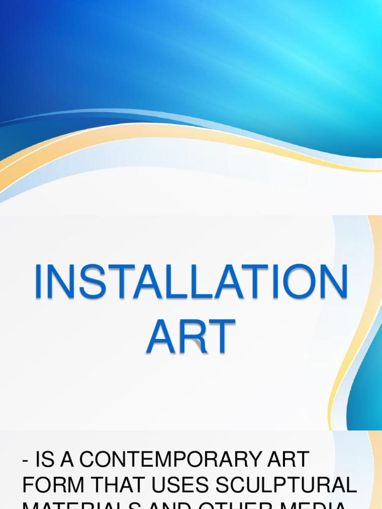 Installation and Performance Art | PDF