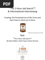 2 Hour Job Search | PDF | Job Hunting | Résumé
