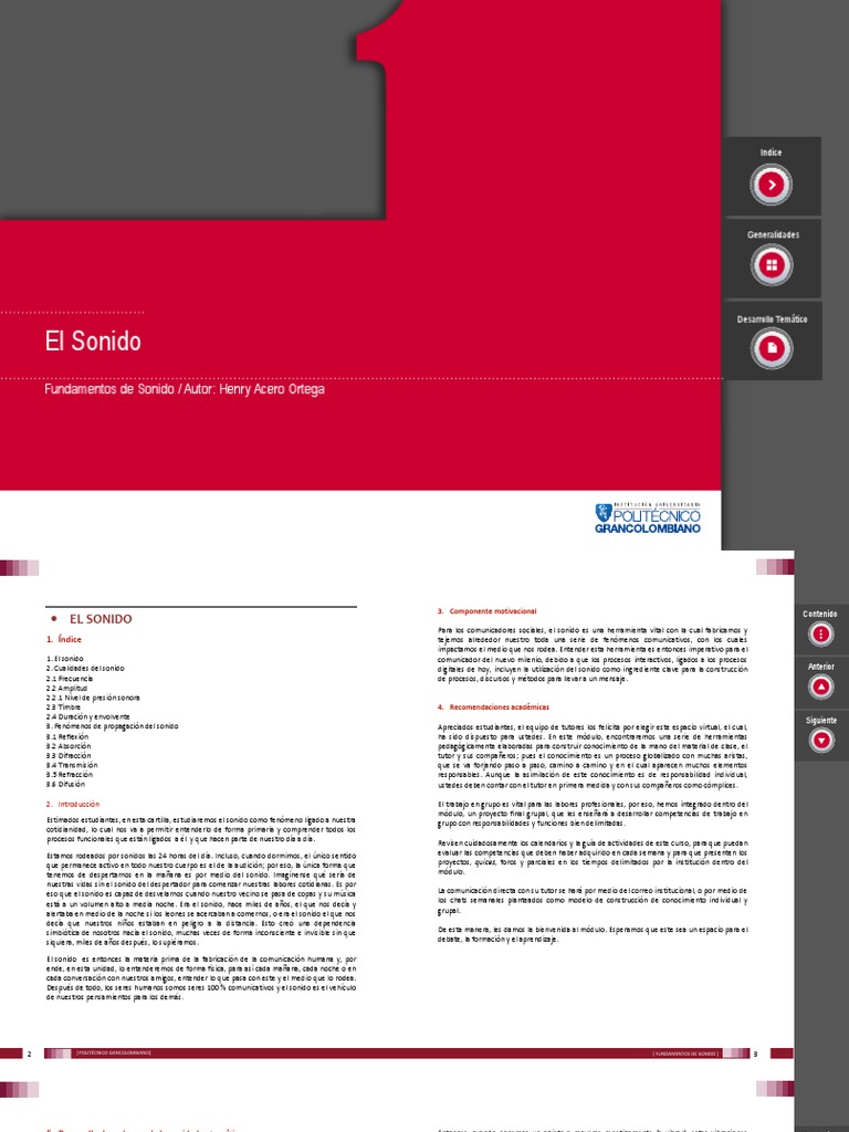 Cartilla 1 Sonido | PDF | Sonido | Decibel