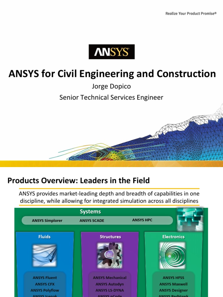 ANSYS For Civil Engineering - Presentation | PDF | Normal Mode ...