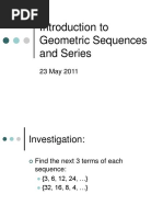 Geometric Sequences | PDF | Sequence | Exponentiation