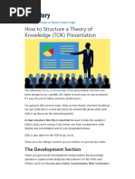 Tok Prompts Explained | PDF | Knowledge | Evidence