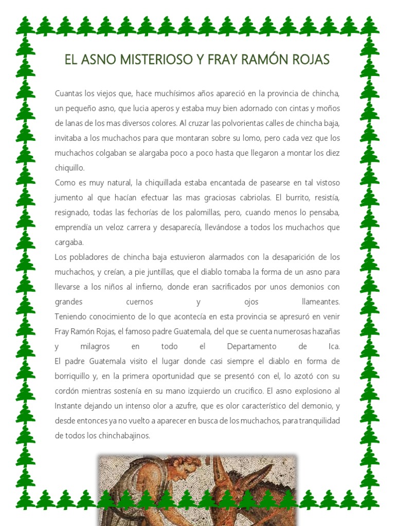 El misterioso asno de Chincha Baja y la intervención de Fray Ramón ...
