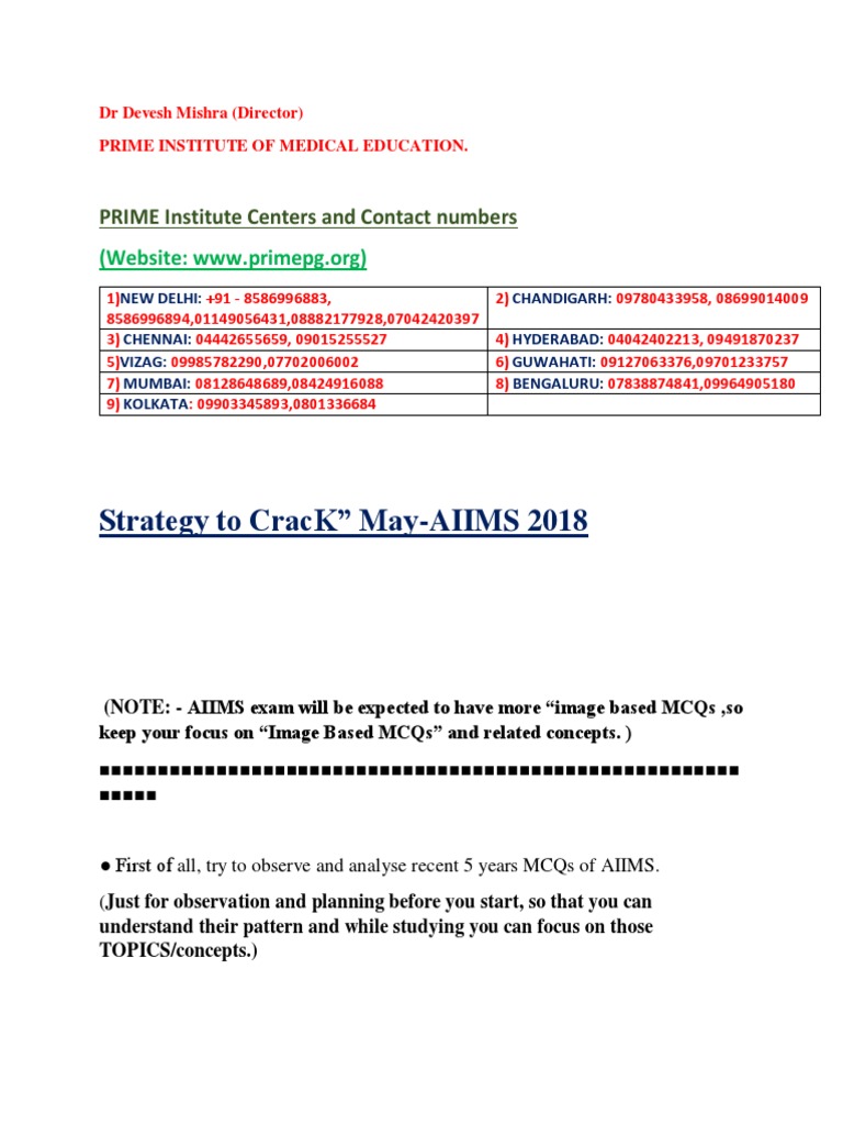 AIIMS Strategy | PDF | Apoptosis | Anemia