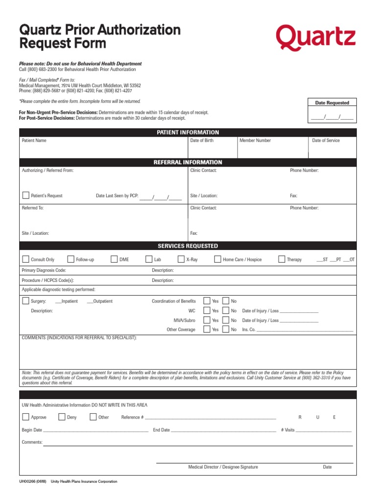 Patient Referral Authorization Form | PDF | Medical Diagnosis | Health Care