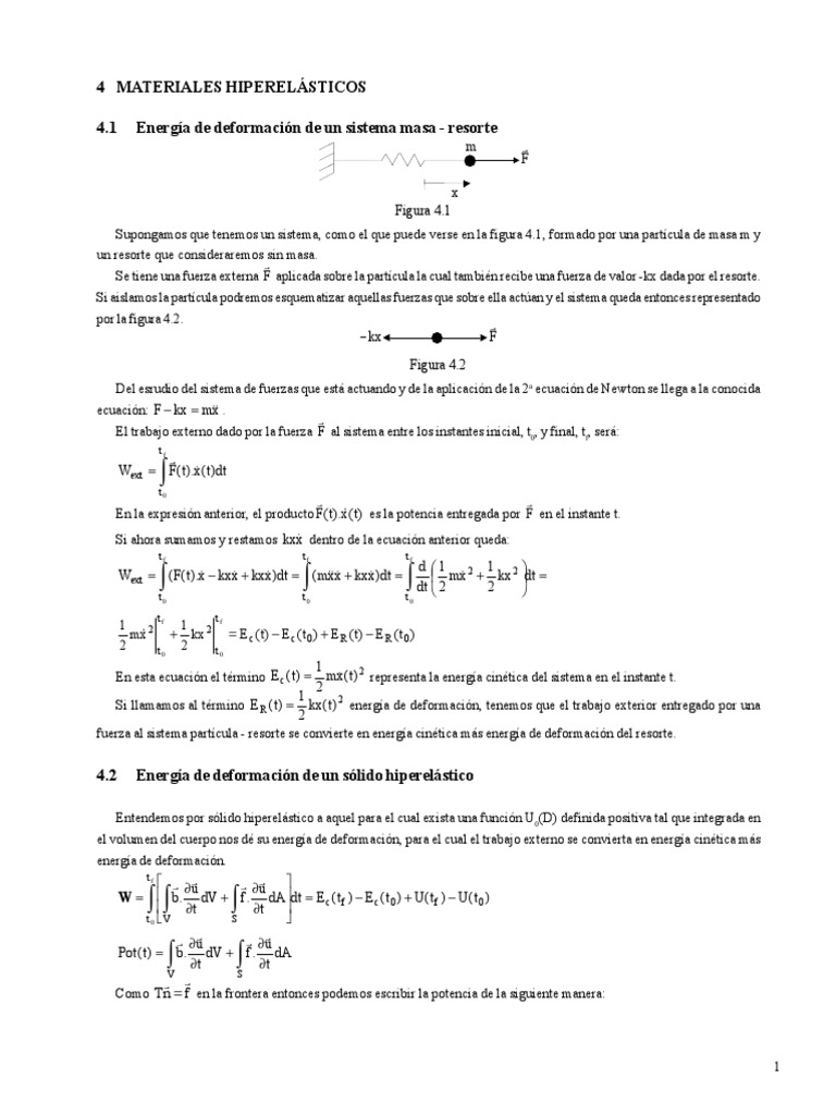 Materiales Hiperelasticos PDF | PDF | Elasticidad (Física) | Estrés ...