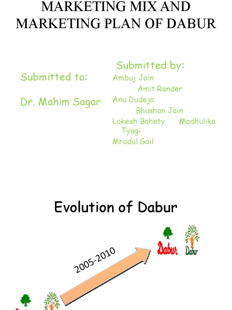 Dabur Marketing Mix & Plan Overview | PDF | Brand | Economies