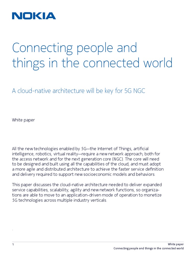 Nokia Cloud-Native Architecture White Paper | PDF | Cloud Computing ...