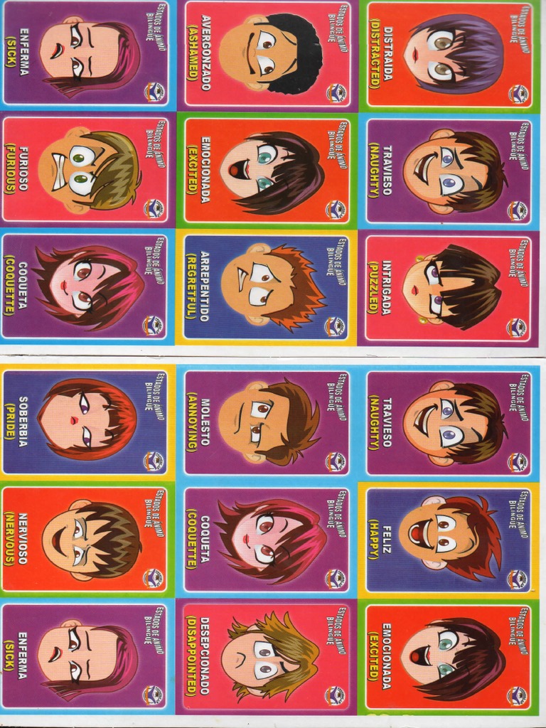 Loteria Emociones Tarjetones | PDF