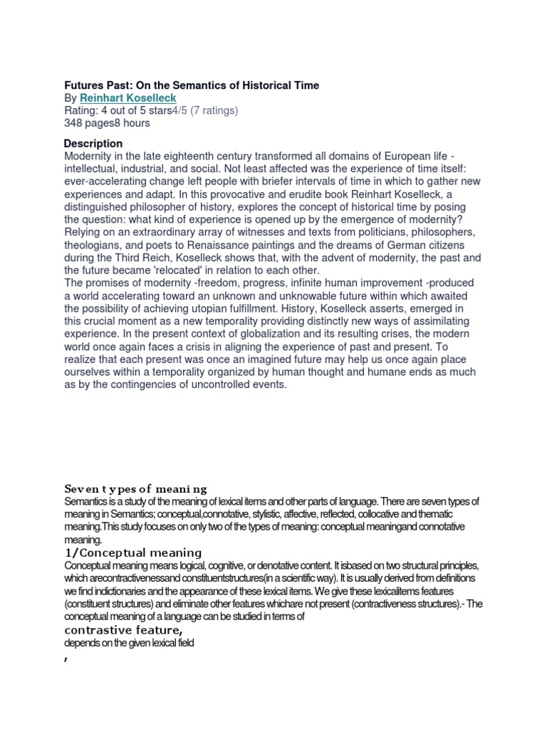 Scope of Semantics | PDF | Semantics | Word