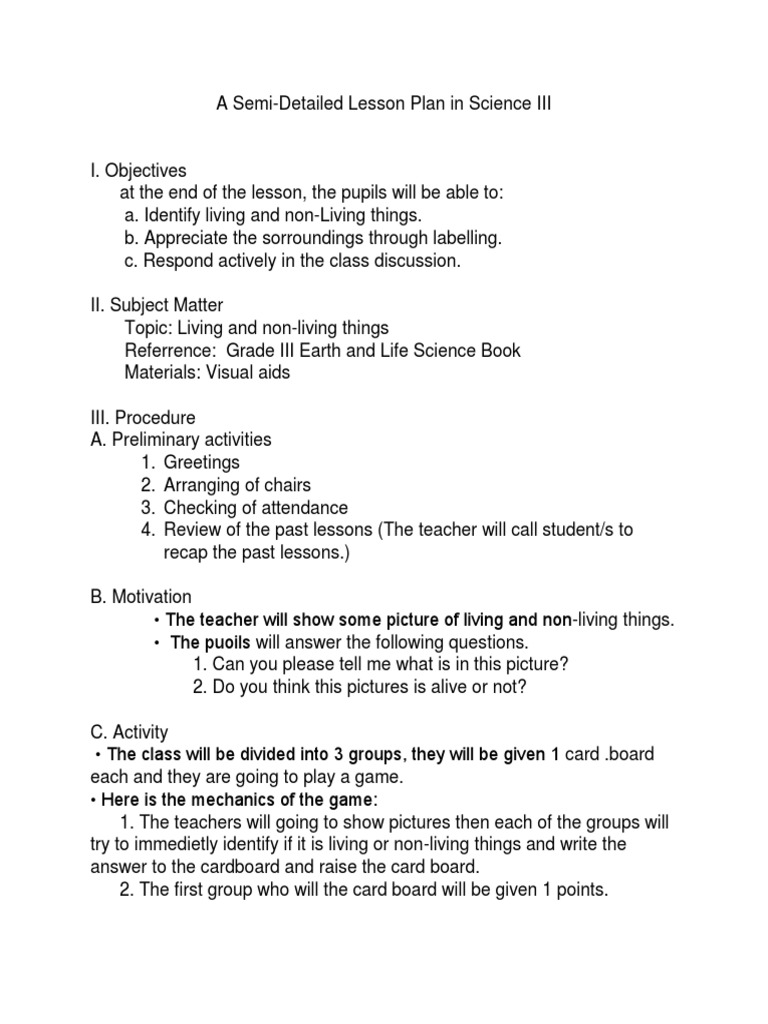 A Semi | PDF | Lesson Plan | Teachers