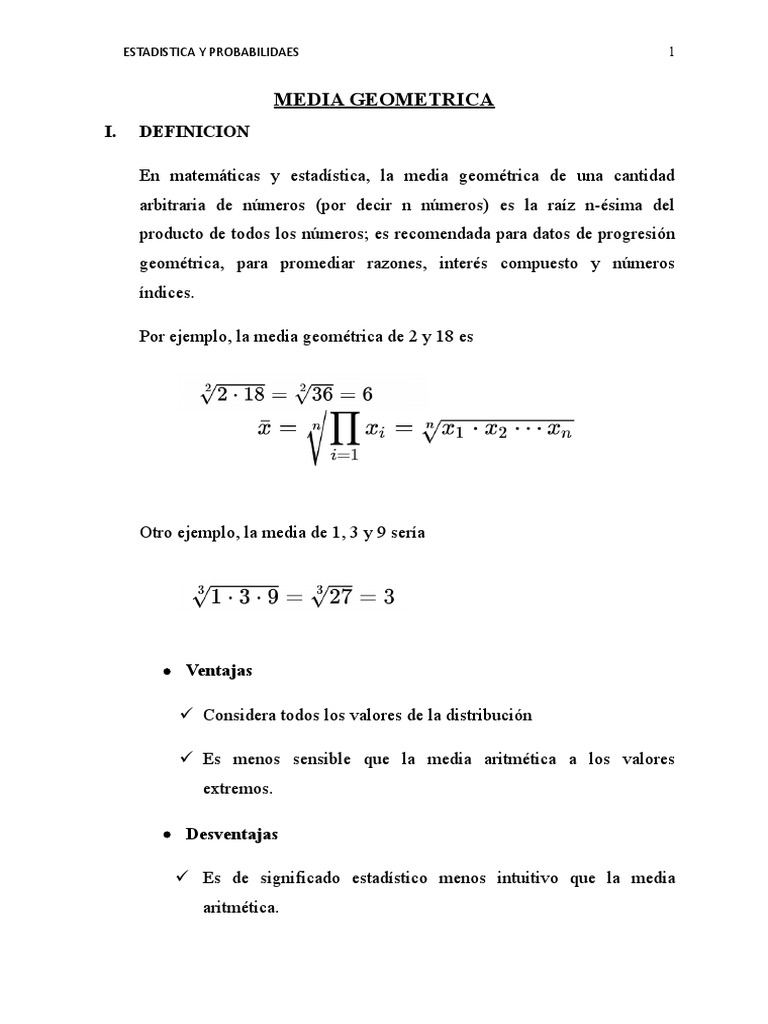 Media Geometrica | PDF