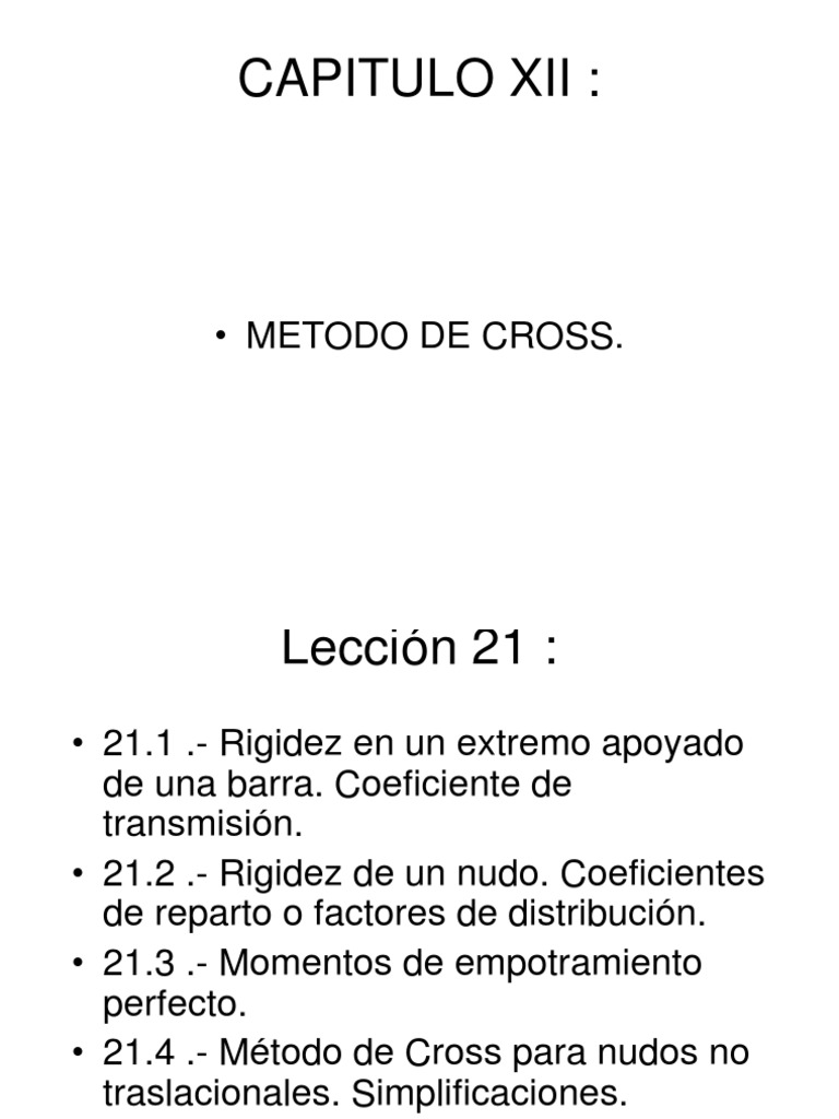 Capitulo Xii:: - Metodo de Cross | PDF | Algorithms | Methodology