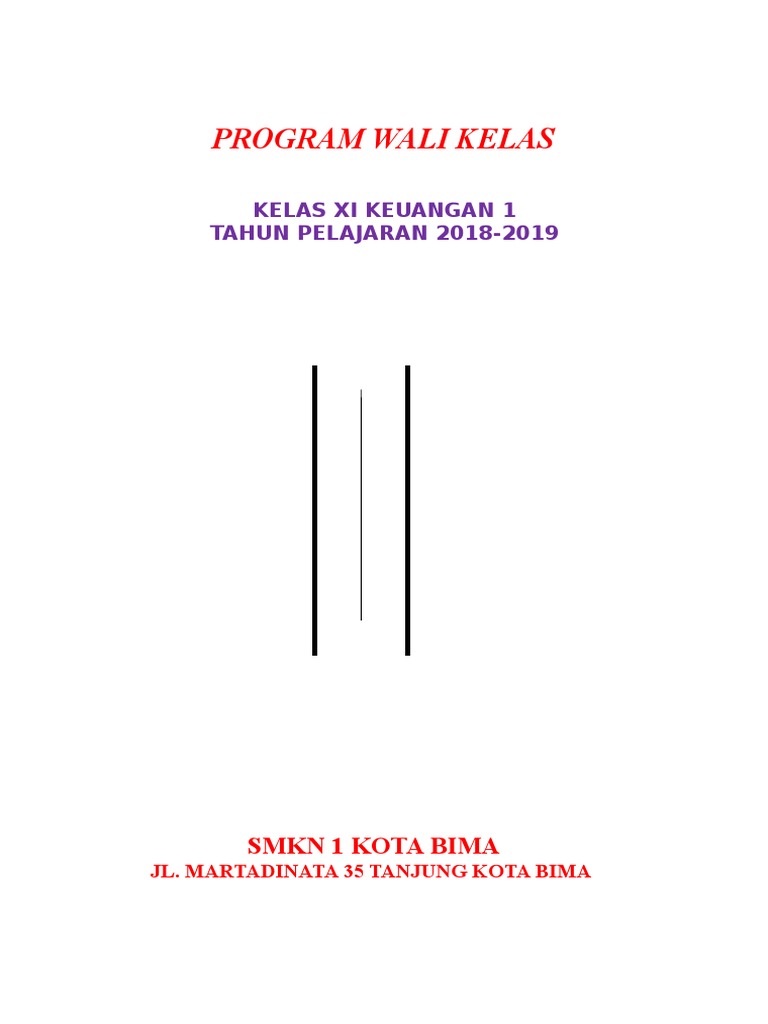 Contoh Program Wali Kelas | PDF