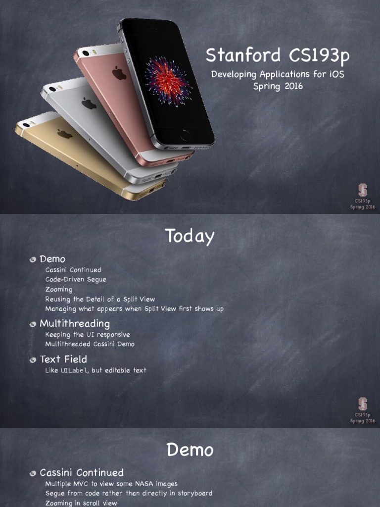 iOS-Tutorial-Lecture 8 Slides | PDF | Thread (Computing) | Application ...