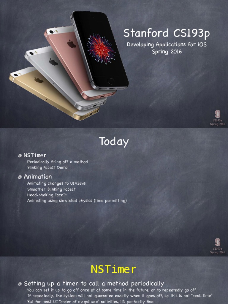 Stanford CS193p: Developing Applications For iOS Spring 2016 | PDF | Inheritance (Object ...