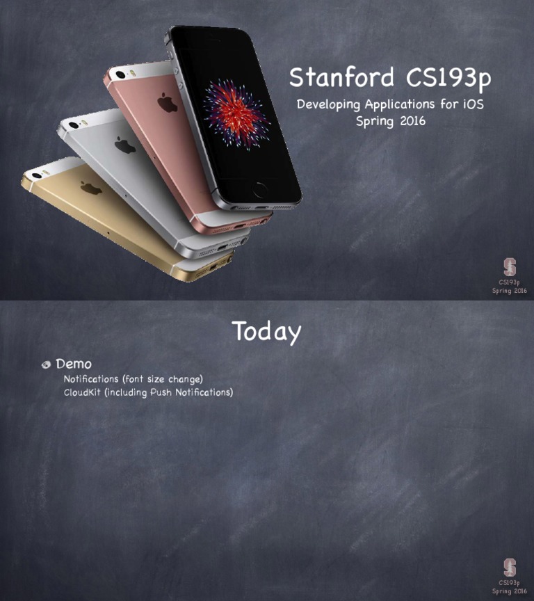 Stanford CS193p: Developing Applications For iOS Spring 2016 | PDF