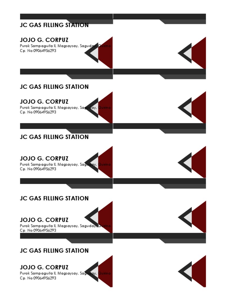 JC Gas Filling Station | PDF | Cooking, Food & Wine | Technology ...