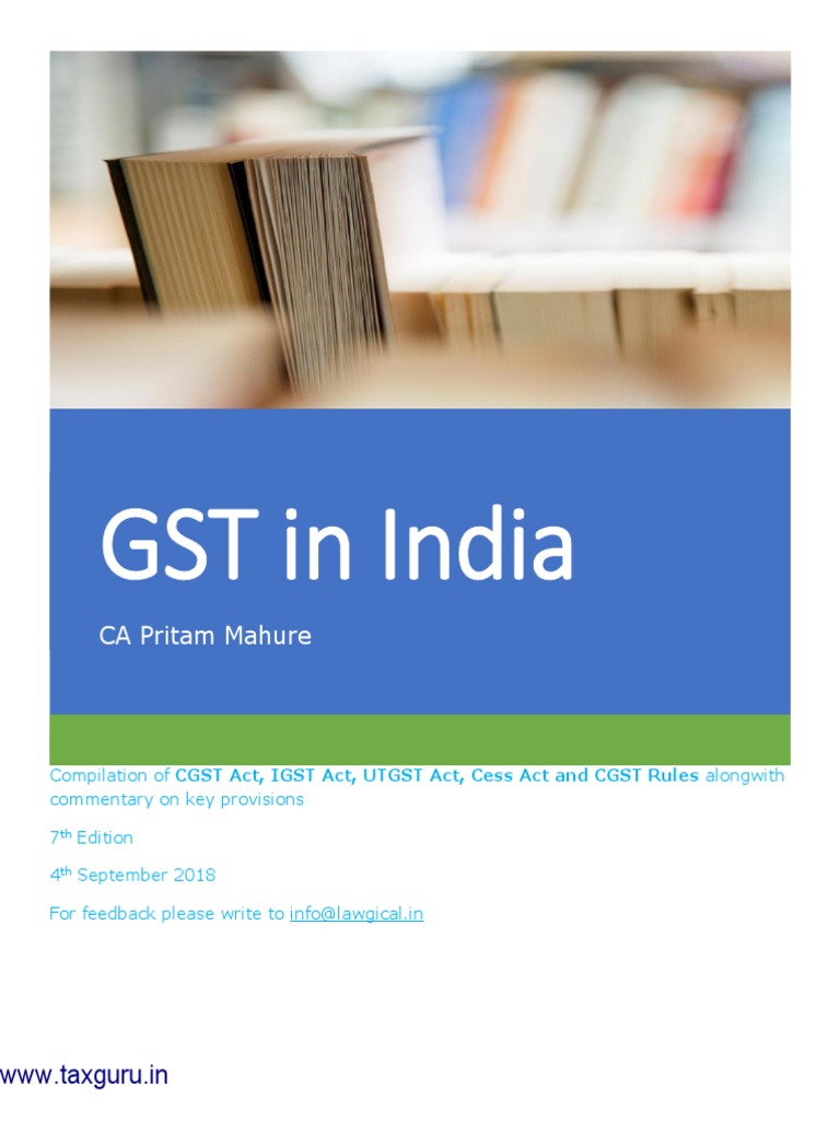 GST Book Updated | PDF | Value Added Tax | Taxes
