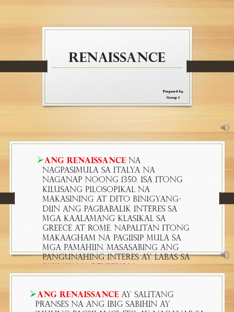 Ang Renaissance | PDF