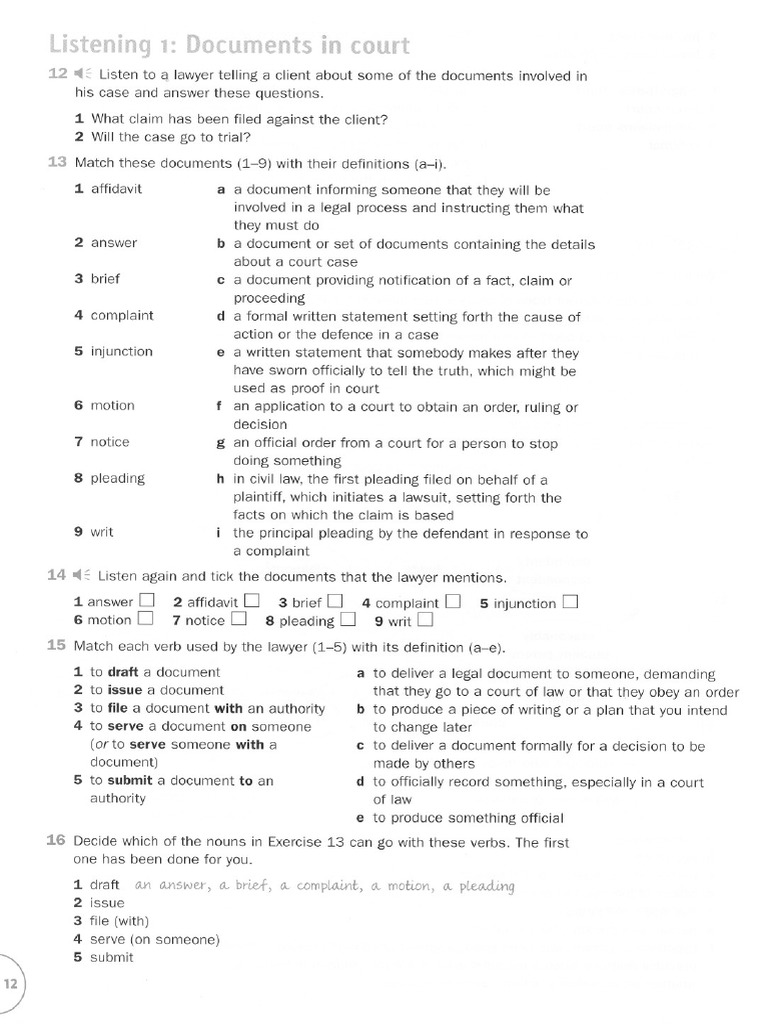 Documents in A Court | PDF | Pleading | Complaint