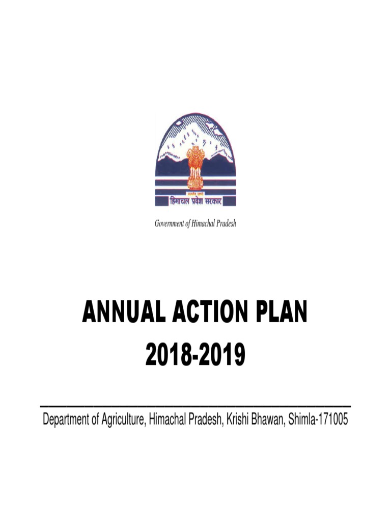Annual Action Plan 2018-2019 | PDF | Organic Farming | Agriculture