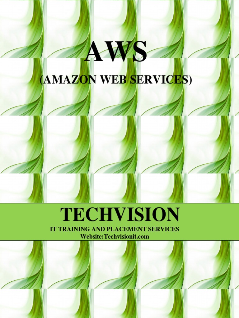 Techvision: (Amazon Web Services) | PDF | Amazon Web Services | Cloud ...