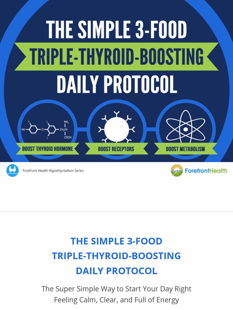 3 Foods To Boost Your Thyroid. | PDF | Hormone | Hypothyroidism
