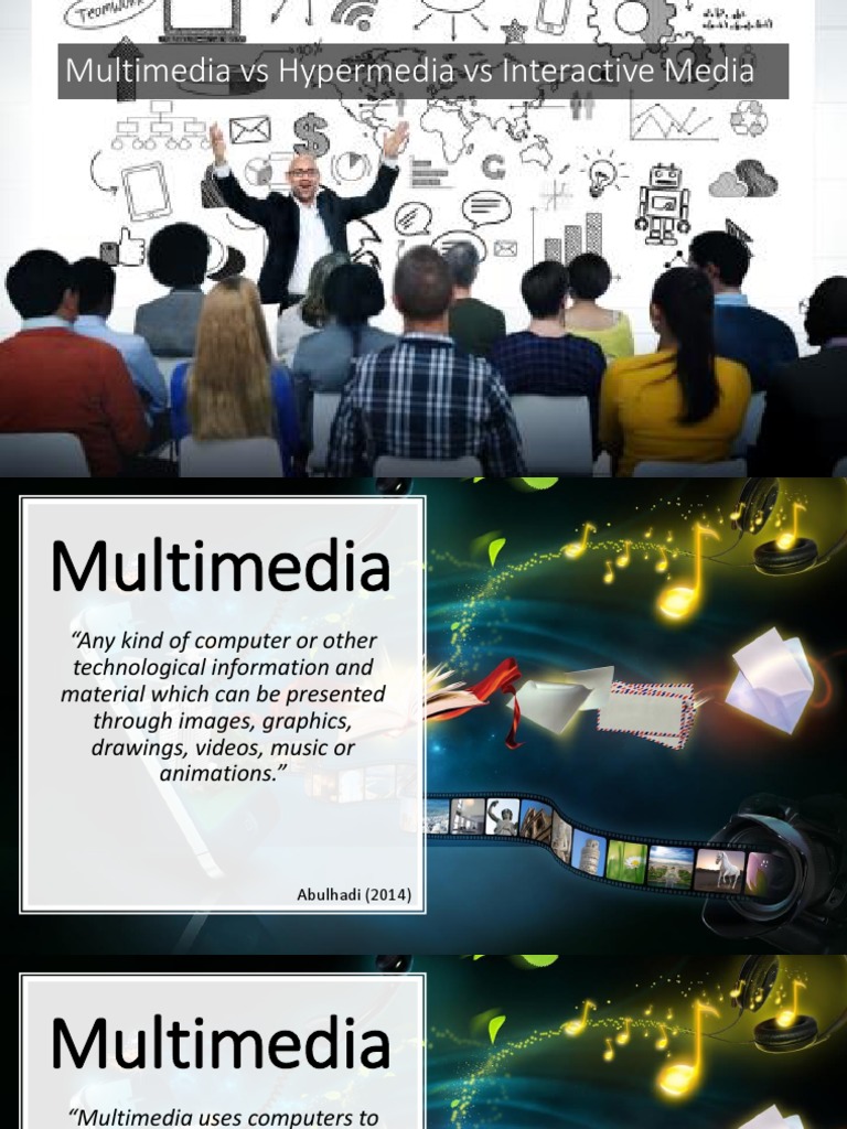 Multimedia Vs Hypermedia Vs Interactive MEdia | PDF