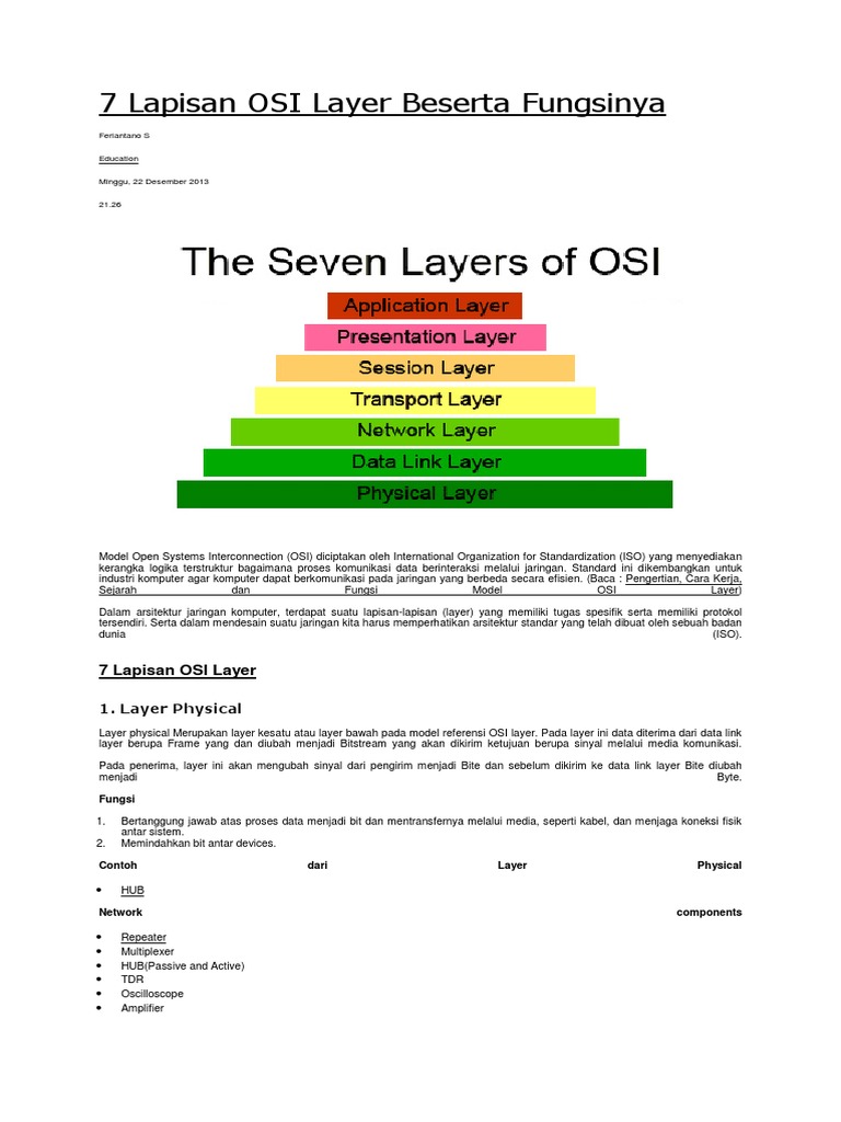 Materi Osi Layer | PDF
